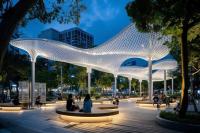 China Sculptural Metal Canopy for Government Buildings & Civic Plaza Modern Urban Shade for sale