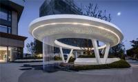 China Sculptural Metal Canopy for Government Buildings & Civic Plaza Modern Urban Shade for sale