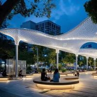 China Premium Metal Shading Canopy for Architecture Garden Mall & City Infrastructure Projects High Quality Metal Crafts for sale