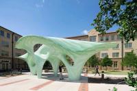China Custom Artistic Stainless Steel Sculpture Canopy Brush Technique-Modern Design for Landscape Engineering Urban Beautification for sale