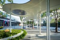 China Stainless Steel Art Canopy for Public Spaces Weathering Steel, Rustic Industrial Aesthetic for Urban Projects, Rooftop Gardens for sale