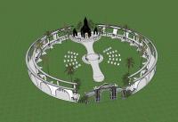China Biophilic Wedding Sanctuary Living Architecture Ceremony Altar With Integrated Planting for sale