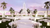 China Biophilic Wedding Sanctuary Living Architecture Ceremony Altar With Integrated Planting for sale
