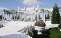 China Biophilic Wedding Sanctuary Living Architecture Ceremony Altar With Integrated Planting for sale