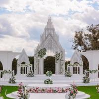 China Eternal Vows Ceremony Architect Sculpture Custom Permanent Wedding Altar for sale