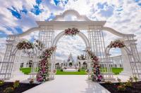 China Eternal Vows Ceremony Architect Sculpture Custom Permanent Wedding Altar for sale