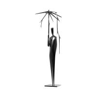 China Luxury Black Metal Human Sculpture Modern Custom Islamic Art Statue For Indoor Outdoor for sale