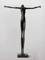 China Luxury Black Metal Human Sculpture Modern Custom Islamic Art Statue For Indoor Outdoor for sale
