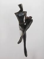 China Luxury Black Metal Human Sculpture Modern Custom Islamic Art Statue For Indoor Outdoor for sale