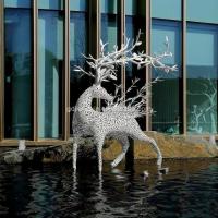 China Abstract Equine Themed Decor Sculptures For Indoor Outdoor Shopping Mall Exhibition for sale