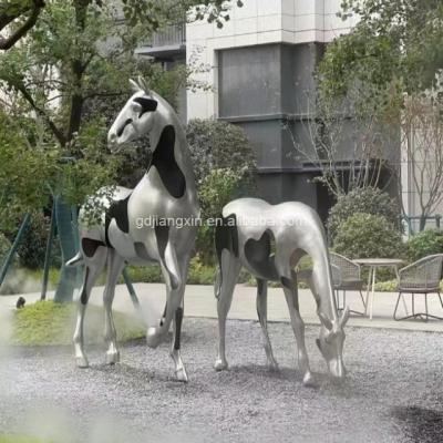 China Custom Animal Sculpture Designed for Indoor Outdoor Shopping Mall Exhibitions with Modern Abstract Equine Artistic Themes for sale