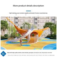 China Custom-Made Stainless Steel Interactive Sculpture Hand-Forged by Master Craftsmen for Cultural Tourism and Amusement Facilities for sale