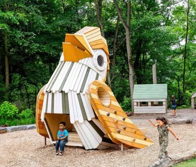 China Custom-Made Stainless Steel Hand-Forged Outdoor Playground Sculpture and Metal Art Piece for sale