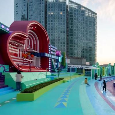 China Customized Stainless Steel Interactive Sculpture for Urban Art Installation and Public Spaces for sale