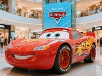 China Customizable Fiberglass Car Sculpture with High Weather Resistance and Artistic Hand-Painted Finish for sale