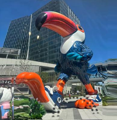 China Giant Vibrant Toucan IP Art Sculpture | Custom Large Commercial Mascot | Shopping Mall & Plaza Decor for sale