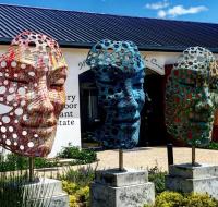 China High Quality Big Face Sculpture for Outdoor Decor Modern Sculptures Gargen Sculpture for sale