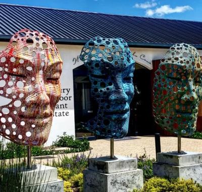 China High Quality Big Face Sculpture for Outdoor Decor Modern Sculptures Gargen Sculpture for sale
