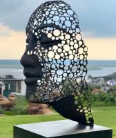 China High Quality Big Face Sculpture for Outdoor Decor Modern Sculptures Gargen Sculpture for sale