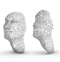 China High Quality Big Face Sculpture for Outdoor Decor Modern Sculptures Gargen Sculpture for sale