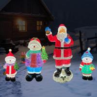 China Outdoor Christmas Illuminated Astronaut Resin Sculpture Garden Yard Holiday Decoration for sale