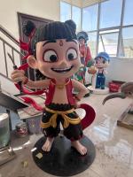 China Dynamic Exquisite Abstract Monkey Statue Sculpture Fiberglass Character Model for Outdoor Garden Use Painted Anime Figurine for sale