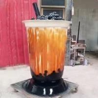 China Eye-Catching Anime-Inspired Bubble Tea Decorative Sculptures for sale