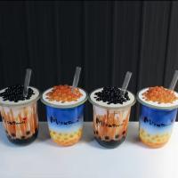 China Eye-Catching Anime-Inspired Bubble Tea Decorative Sculptures for sale