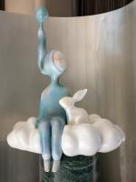 China Customizable Giant White Bear Sculpture Luxury Outdoor Animal Art Colorful Balloons for sale
