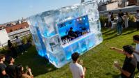 China Modular Ice House Bar - Frost-Themed Pop-Up Shop & Ice Block Architecture for Commercial Attractions for sale