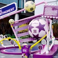 China Custom Sports-Themed Interactive Sculpture & Photo Installation | Kinetic Art for Mall, Park & Outdoor Event for sale