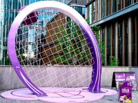 China Custom Sports-Themed Interactive Sculpture & Photo Installation | Kinetic Art for Mall, Park & Outdoor Event for sale