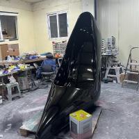 China Giant Avant-Garde High Heel Sculpture-Black Fiberglass Art Installation for Luxury Interior Commercial Temple & Bedroom Spaces for sale