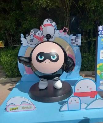 China Custom Brand Durable Fiberglass Mascot IP Statues Durable Resin Crafts for Store & Event Promotions for sale