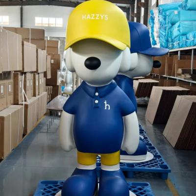 China Business Decoration Fiberglass Mascots Custom Branding Sculptures for Shops & Exhibitions for sale