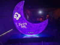 China Modern Art Park Decoration Resin Sculptures Large Garden Outdoor Hand Painted Flower for sale
