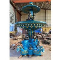 China Outdoor Garden Greek Statues Decoration Carved Flower Plants Large Luxury Bronze Brass Water Fountain Sculpture for sale