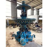 China Outdoor Garden Greek Statues Decoration Carved Flower Plants Large Luxury Bronze Brass Water Fountain Sculpture for sale