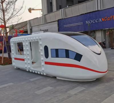 China Cartoon High Speed Train Model - Creative White & Red Design for Office Decoration, Promotional Gifts, and Collector's Display for sale