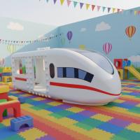 China Cartoon High Speed Train Model - Creative White & Red Design for Office Decoration, Promotional Gifts, and Collector's Display for sale