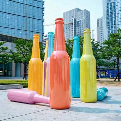 China Outdoor Large Custom Fiberglass Statue Mold Bottle Resin Sculpture Cosmetic Bottles Lipstick Giant Model Decoration Theme Park for sale
