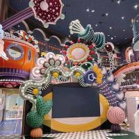 China Commercial Custom Resin Sculpture Fiberglass Fiberglass Cartoon  Colorful Arch Statue for sale