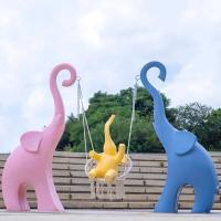 China Colorful Elephant Inspired Outdoor Decor Sculptures Polished Technique with Mascot Theme Charming and Inviting for sale