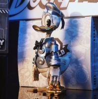 China Steampunk Donald Duck Robot Figurine Vintage Mechanical Collectible Toy for sale