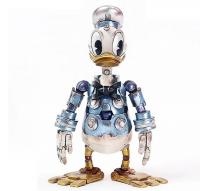 China Steampunk Donald Duck Robot Figurine Vintage Mechanical Collectible Toy for sale