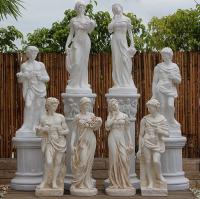 China Classical Female Statues Handcrafted Elegant Garden Goddess Sculptures For Luxury Villa for sale