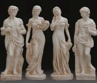 China Classical Female Statues Handcrafted Elegant Garden Goddess Sculptures For Luxury Villa for sale