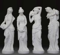 China Classical Female Statues Handcrafted Elegant Garden Goddess Sculptures For Luxury Villa for sale