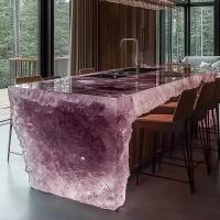China Frozen In Time Handmade Resin Table Crystal Ice Texture Modern Flower Style Centerpiece for sale