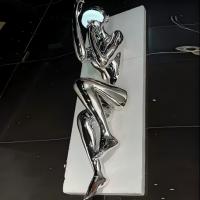 China Artistic Human Form Environmental Protection Resin Glass Fiber Wall Sculpture Modern for sale